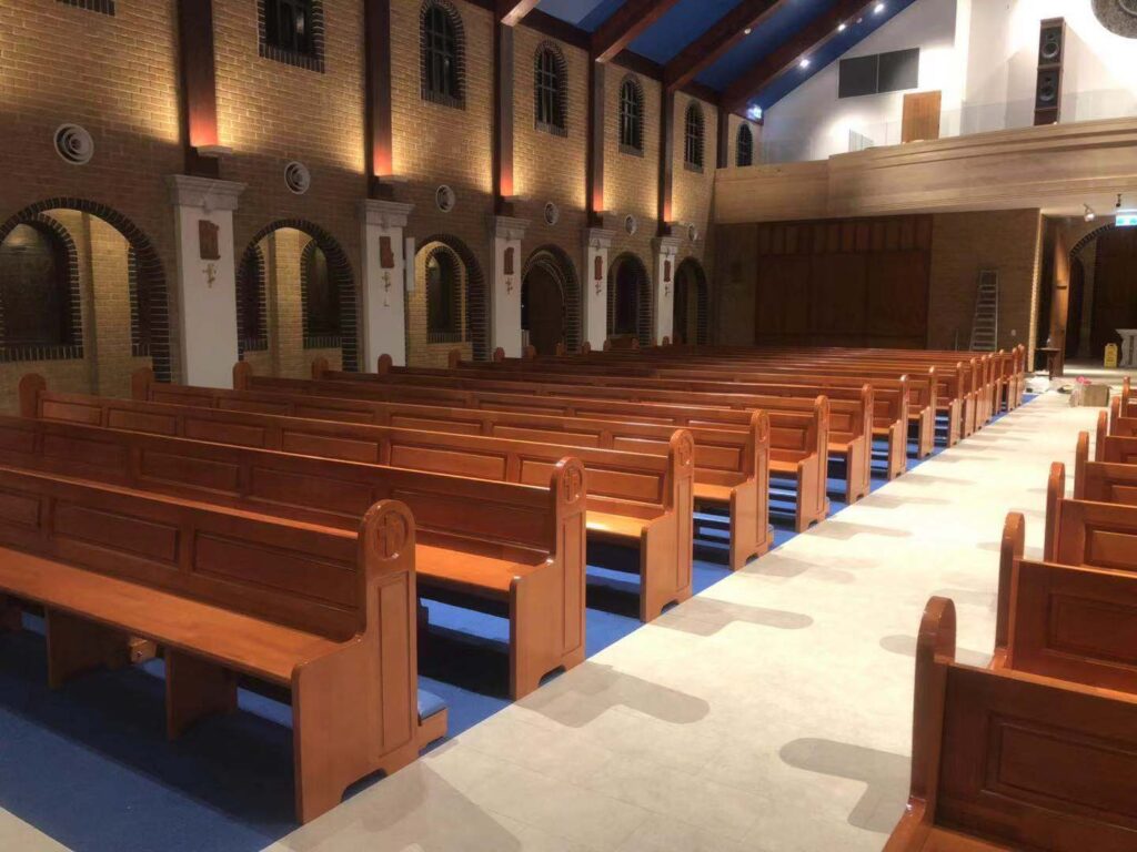 Buy Solid Oak Church Pews in Australia | Church Furniture